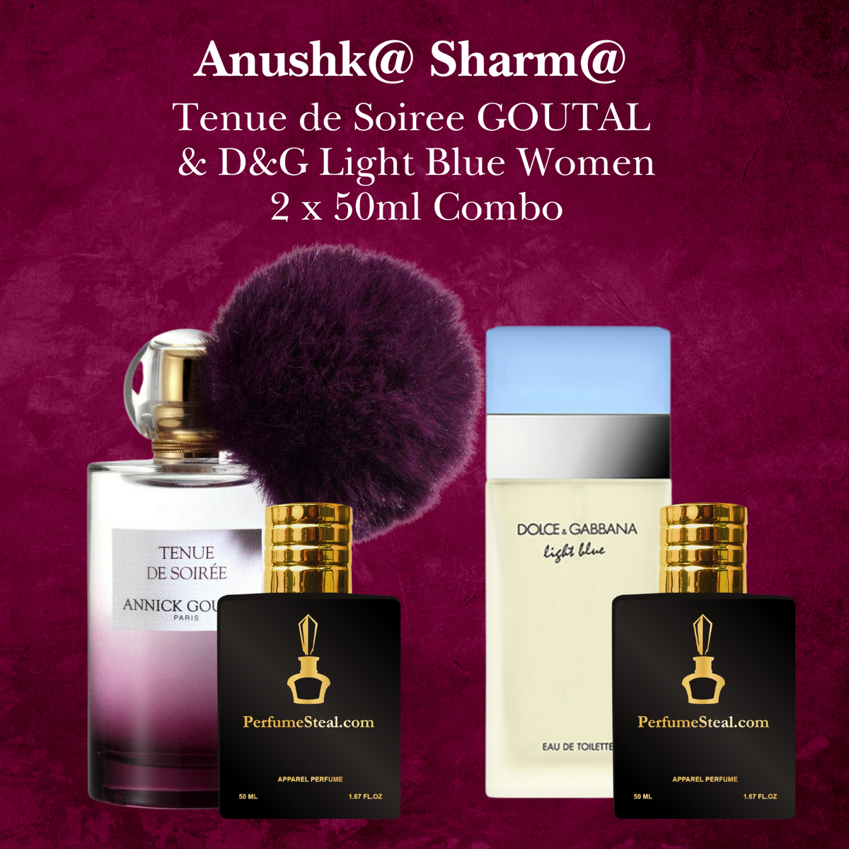 Anushk@ Sharm@ - Tenue de Soiree Goutal & Light blue Women 50ml Combo ...